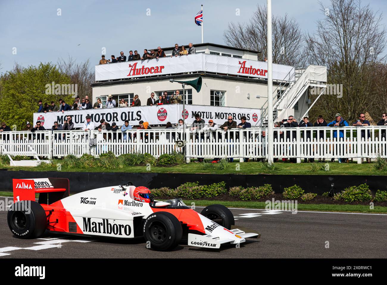 EDITORIAL USE ONLY Nikki Lauda’s 1985 winning McLaren MP4/2B at the ...