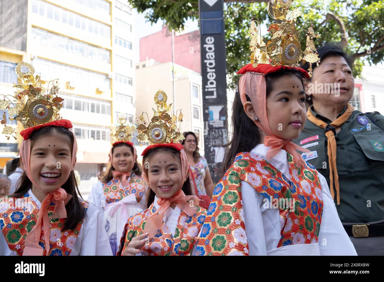 April 13, 2024, Sao Paulo, Sao Paulo, BRAZIL: The oriental community ...