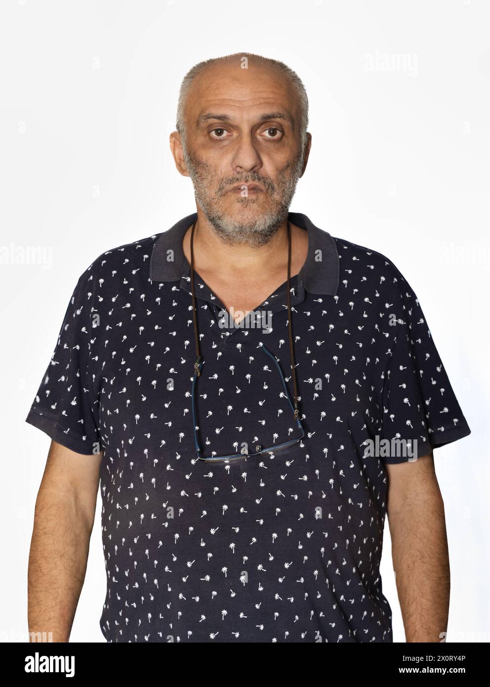 caucasian 55 years old man isolated on white background casual dressed ... caucasian 55 years old man isolated on white background casual dressed ...