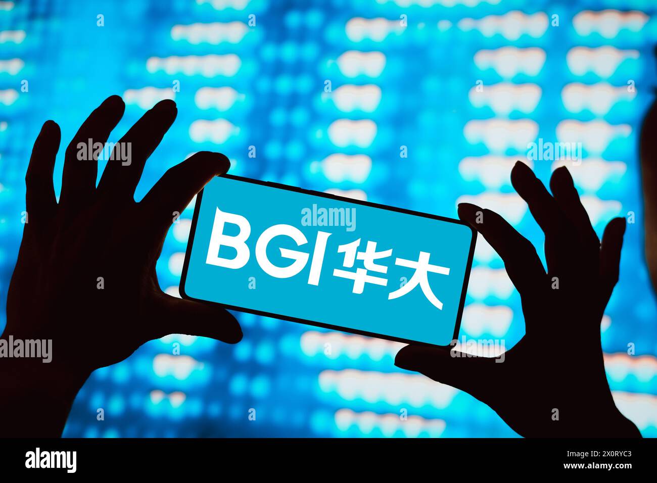 Brazil. 13th Apr, 2024. In this photo illustration, the BGI Group logo ...