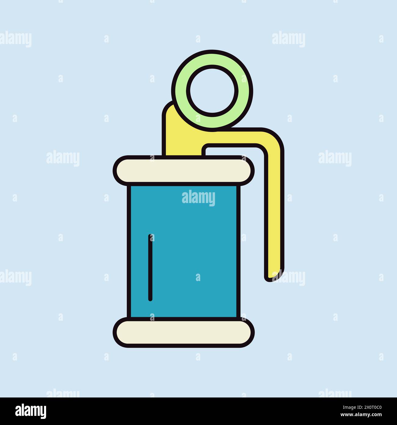 Hand flash grenade of special forces vector isolated icon. Police ...