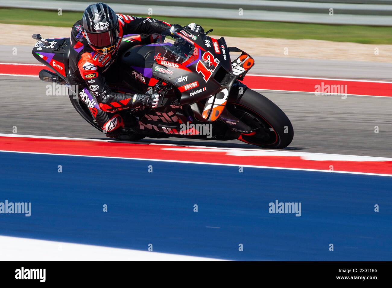 The Americas. 13th Apr, 2024. Maverick Vi-ales (12) with Aprilia Racing ...