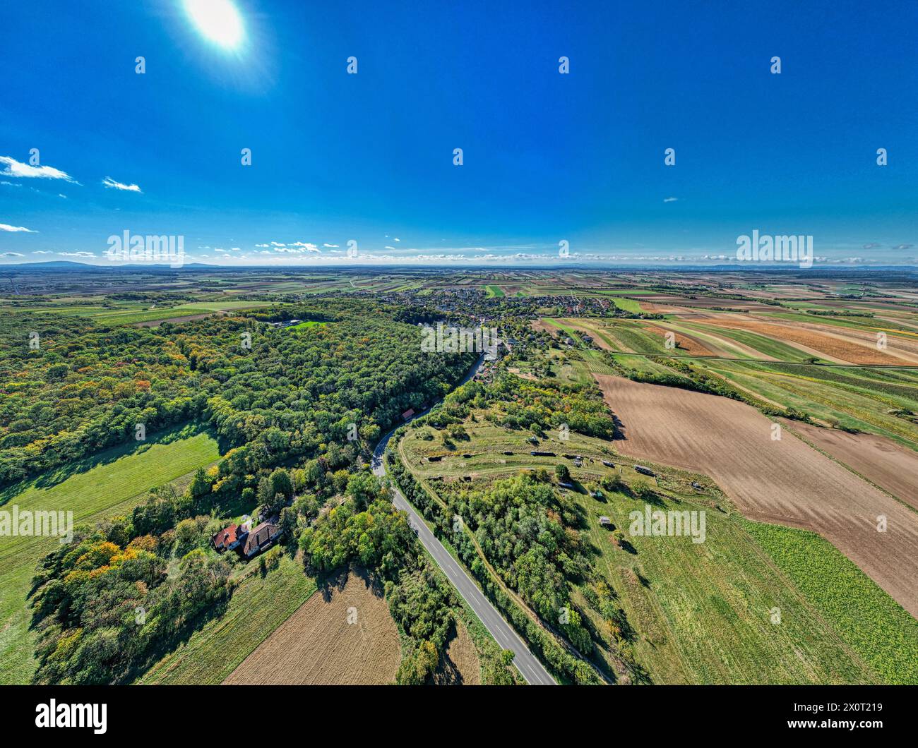 Matzen-Raggendorf Bezirk Gänserndorf Matzner Wald Luftbild Stock Photo ...