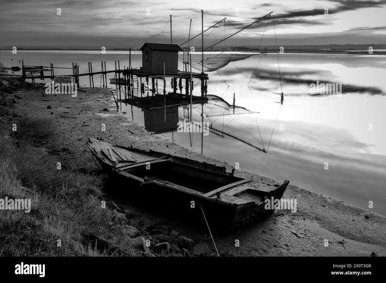 Pialassa Baiona landscape (Marina Romea, Italy Stock Photo - Alamy