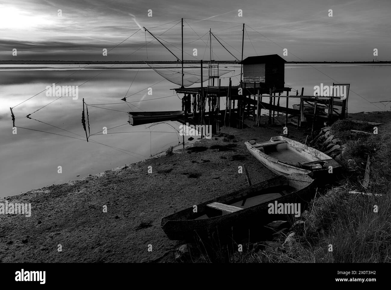 Pialassa Baiona landscape (Marina Romea, Italy Stock Photo - Alamy