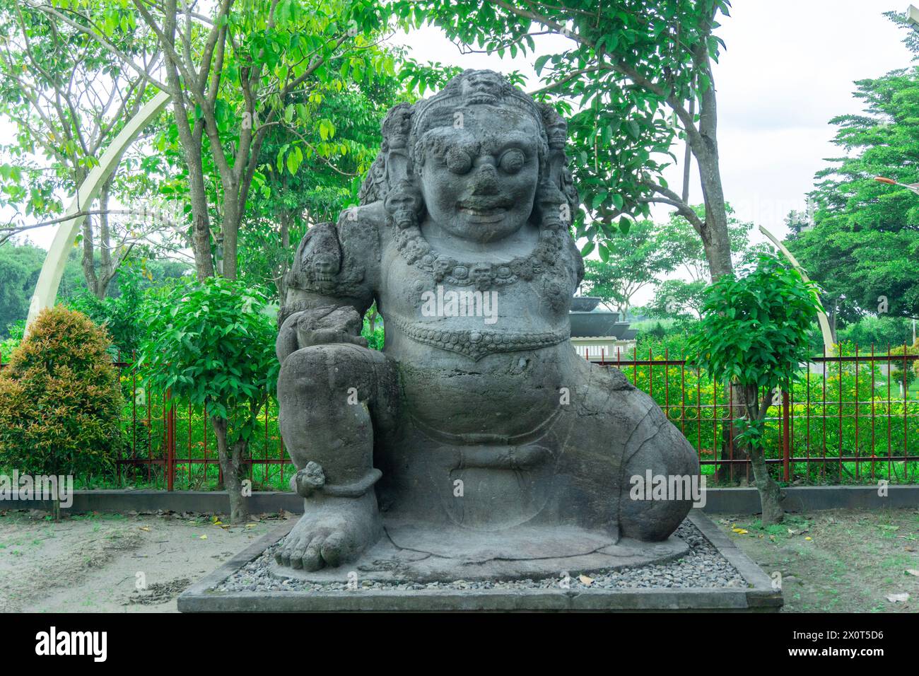 Totok Kerot statue in Kediri. This statue is a 3m tall inscription in ...