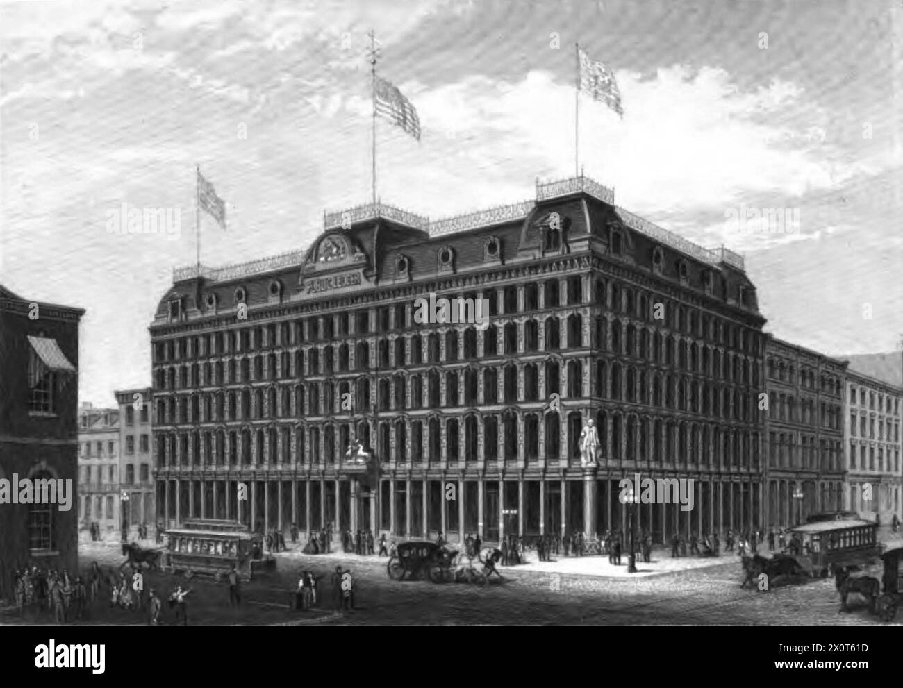 Public Ledger Building Stock Photo - Alamy