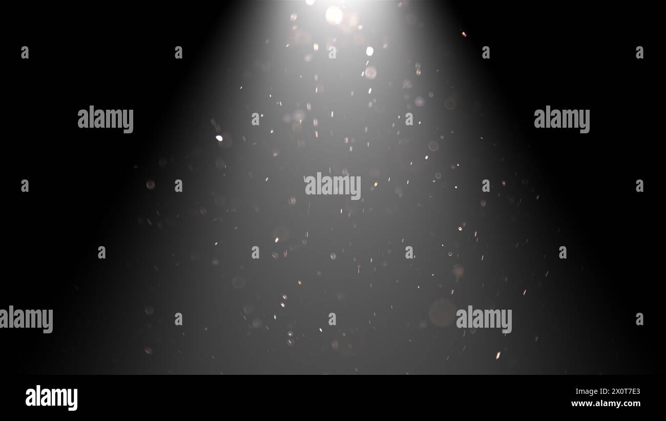 Volumetric light with dust. Computer generated 3d render Stock Photo ...