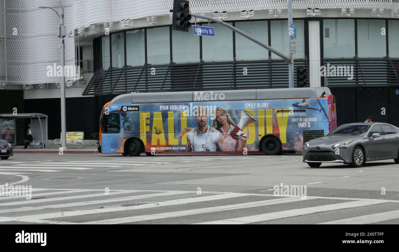 Los Angeles, California, USA 12th April 2024 The Fall Guy Bus on April ...