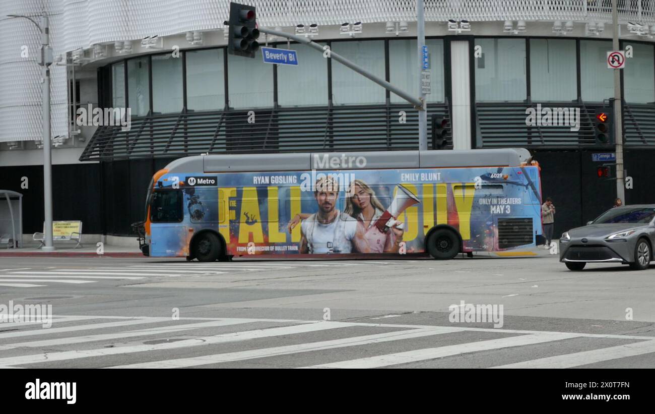 Los Angeles, California, USA 12th April 2024 The Fall Guy Bus on April ...