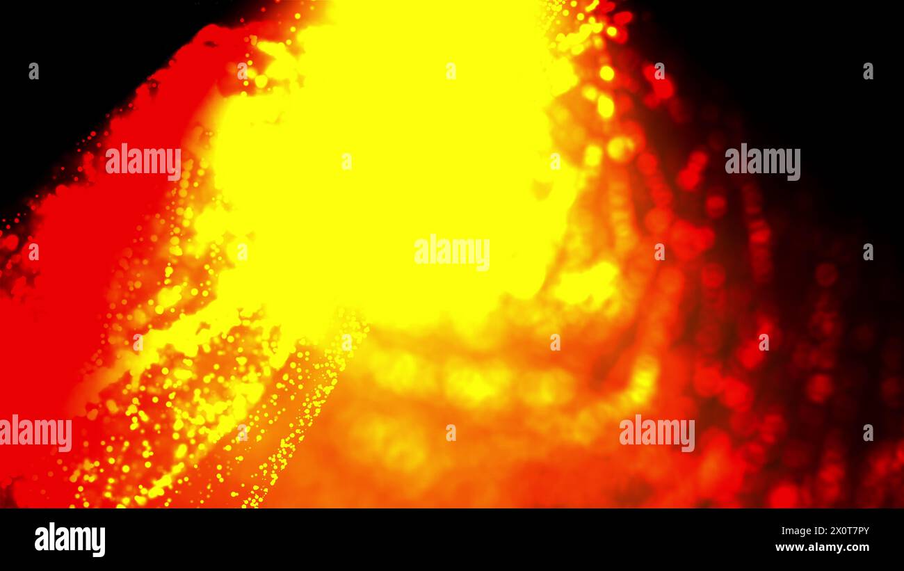 Gold light and dust. Computer generated 3d render Stock Photo - Alamy