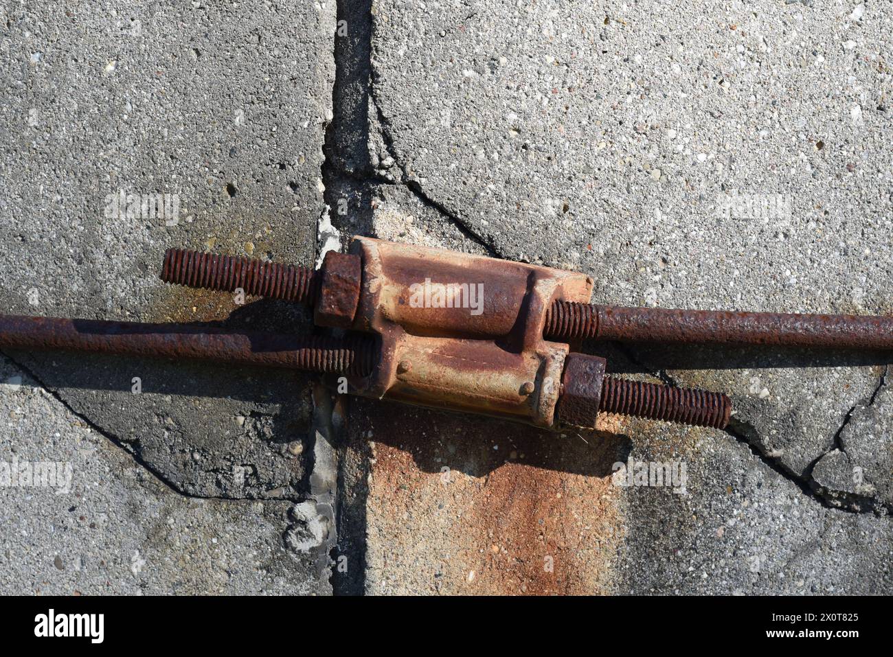 Turn Buckle on Concrete Stock Photo - Alamy