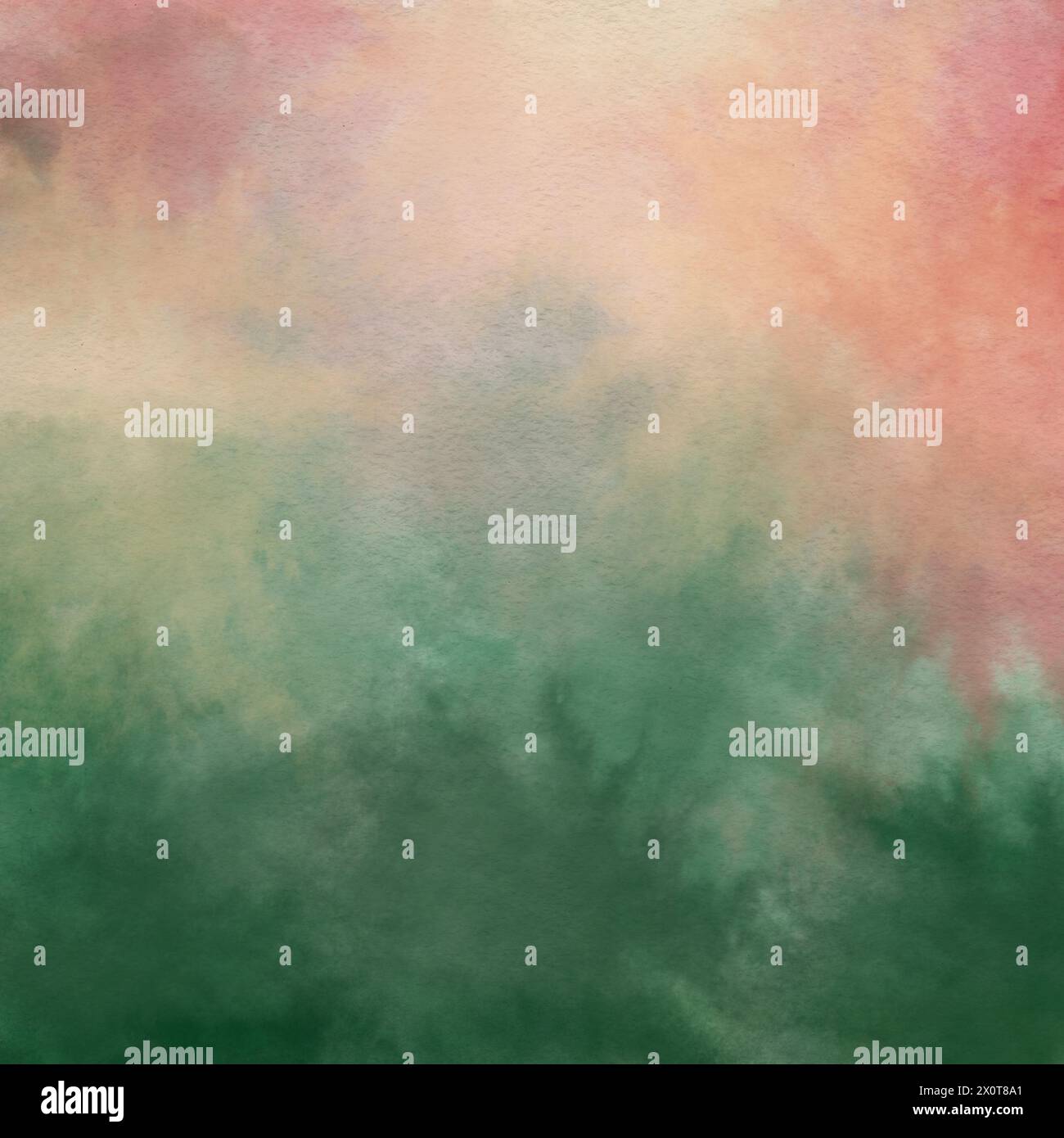 Close up of a vibrant green and red watercolor gradient background ...