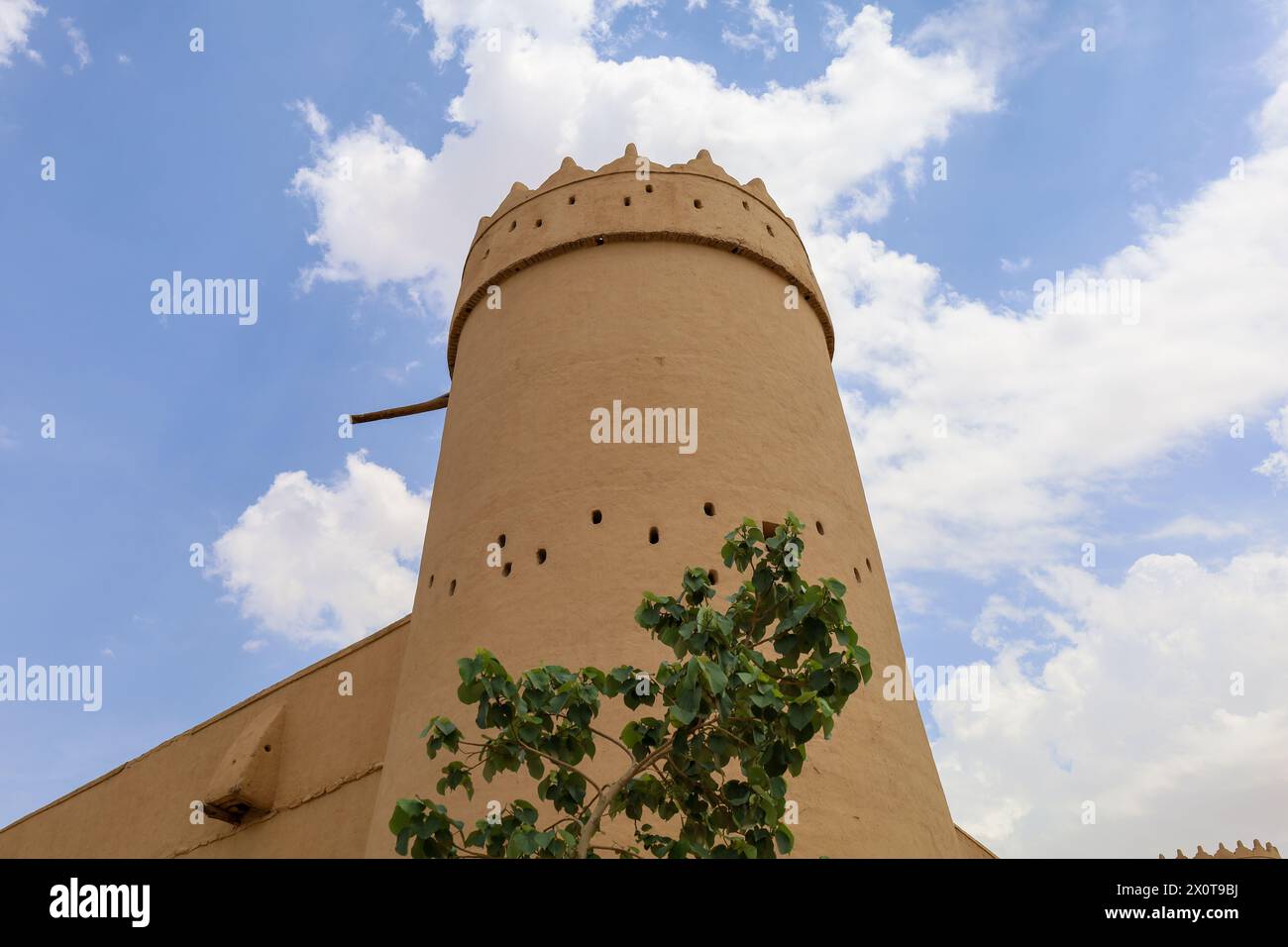 Riyadh, Saudi Arabia, April 13 2024. Al Masmak Palace 1895 is a clay ...