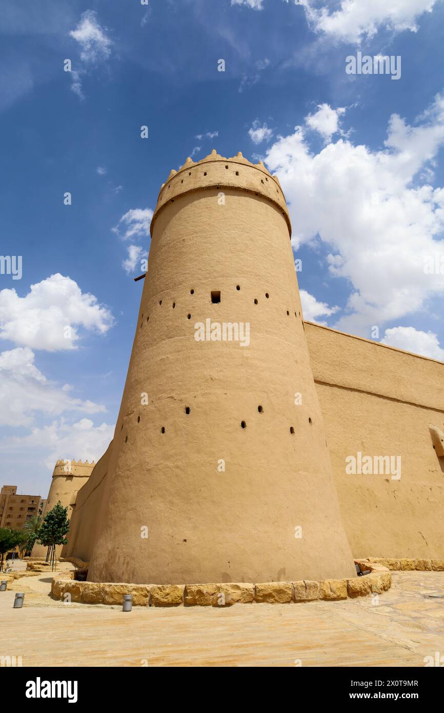 Riyadh, Saudi Arabia, April 13 2024. Al Masmak Palace 1895 is a clay ...