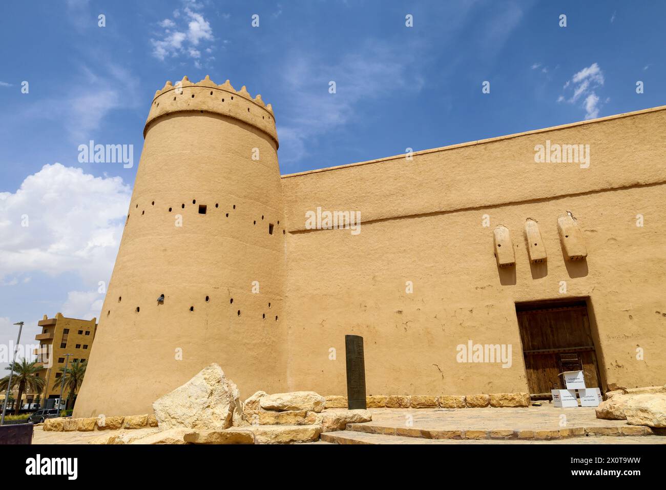 Riyadh, Saudi Arabia, April 13 2024. Al Masmak Palace 1895 is a clay ...