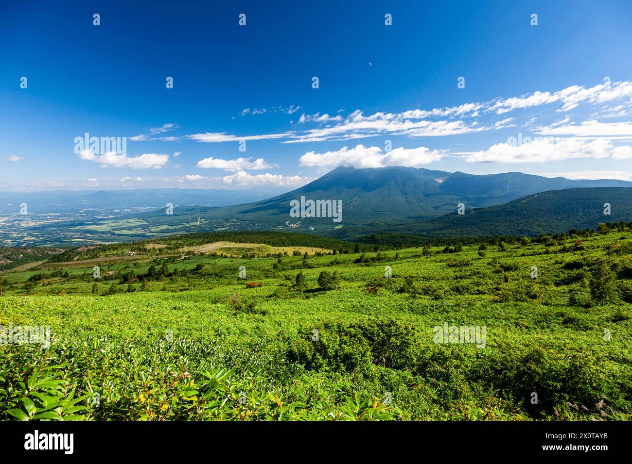 Mount Iwate(Iwatesan), 2038m, view from Mount Hachimantai, Hachimantai ...