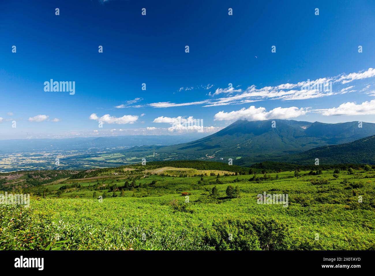 Mount Iwate(Iwatesan), 2038m, view from Mount Hachimantai, Hachimantai ...