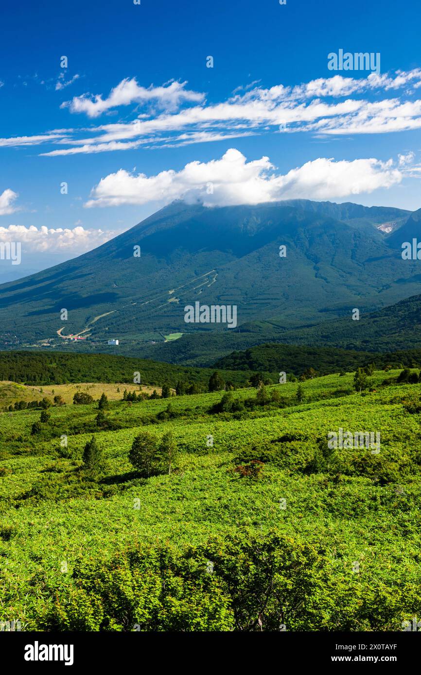 Mount Iwate(Iwatesan), 2038m, view from Mount Hachimantai, Hachimantai ...