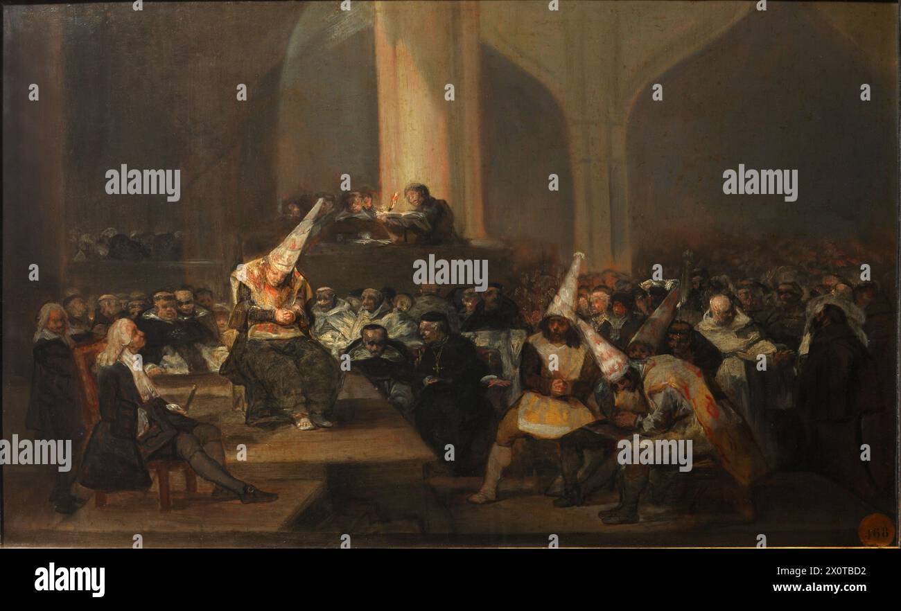 Goya, The Inquisition Tribunal, c. 1808–12. Goya detested the ...
