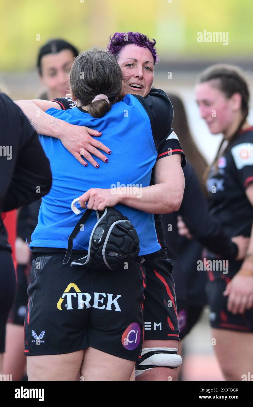 Sonia Green of Saracens Women leave the field on what maybe her last ...