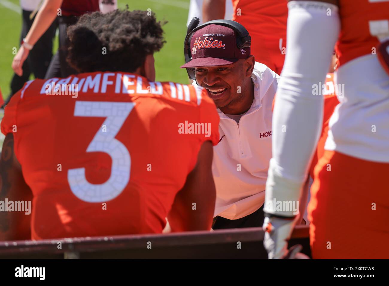 Blacksburg, Virginia, USA. 13th Apr, 2024. Virginia Tech Hokies ...