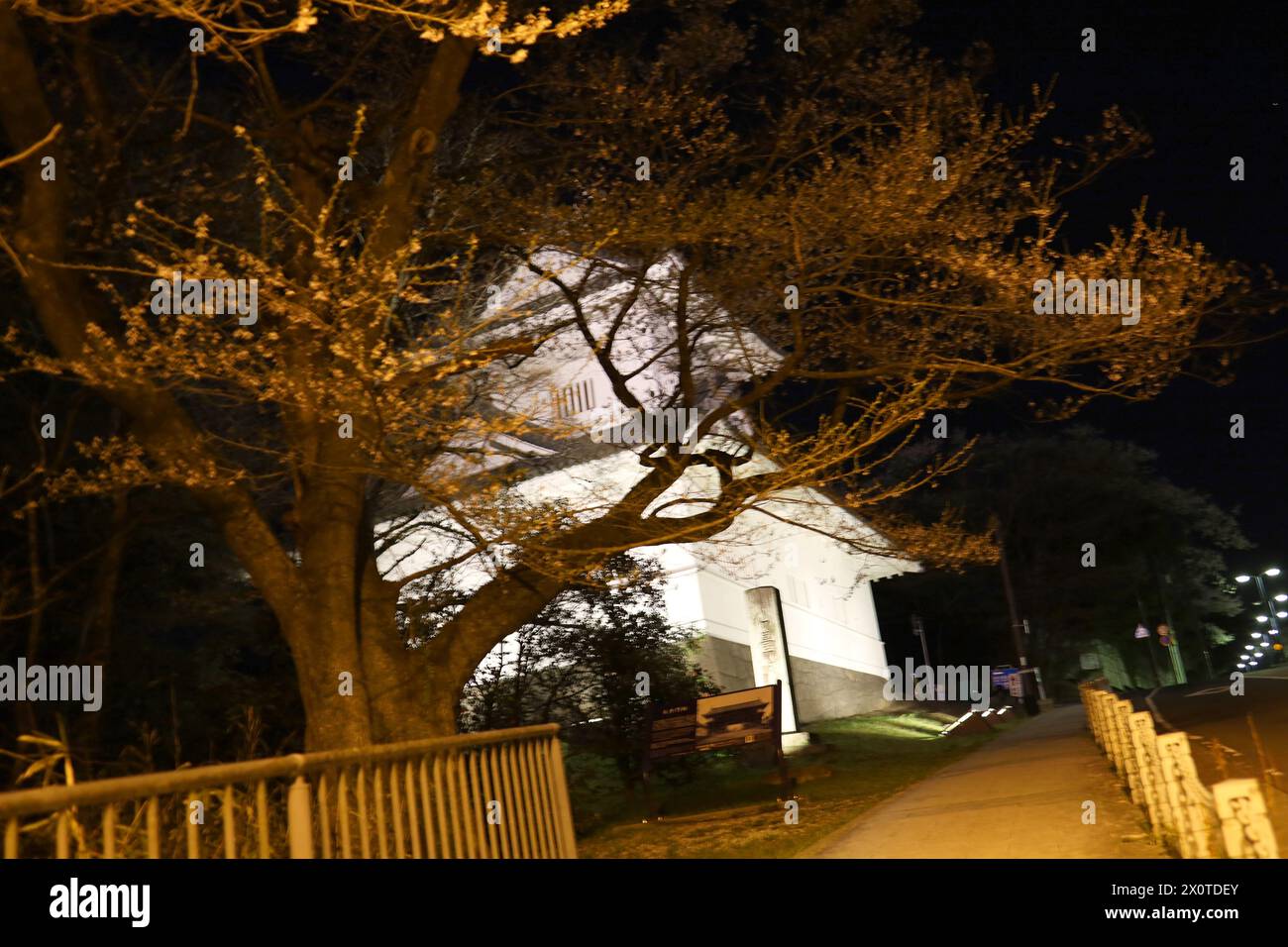 Sendai City, Miyagi Prefecture, Japan, April 10, 2024.Sendai Castle's ...