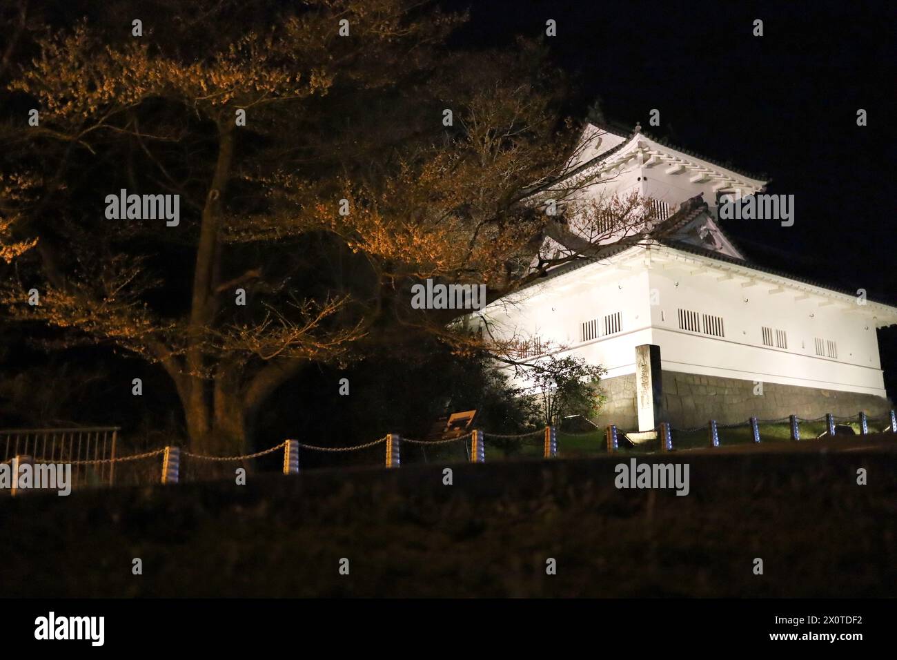 Sendai City, Miyagi Prefecture, Japan, April 10, 2024.Sendai Castle's ...