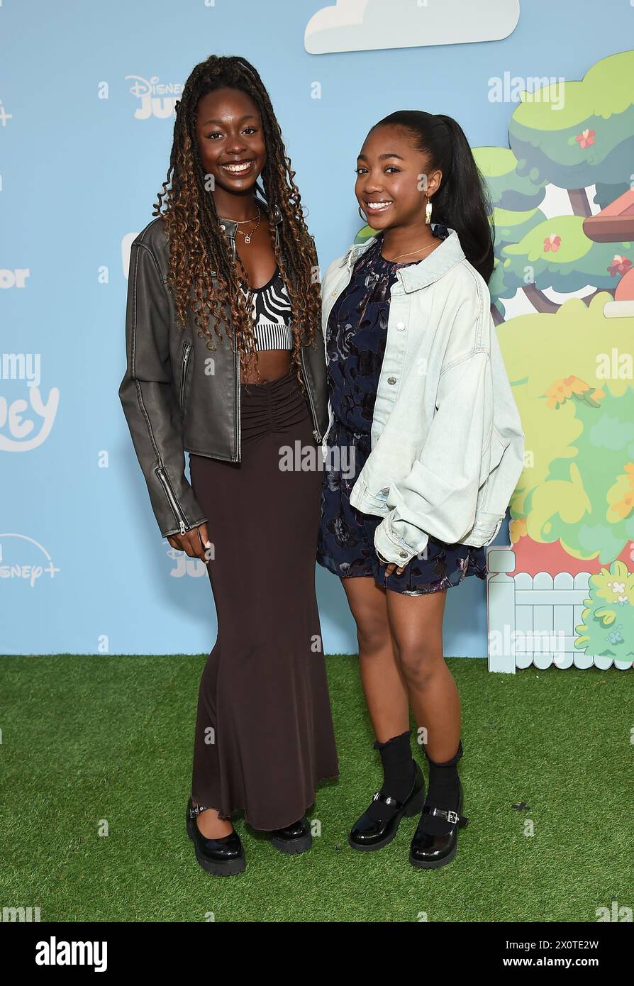 Burbank, USA. 13th Apr, 2024. Danielle Jalade and Leah Sava Jeffries ...