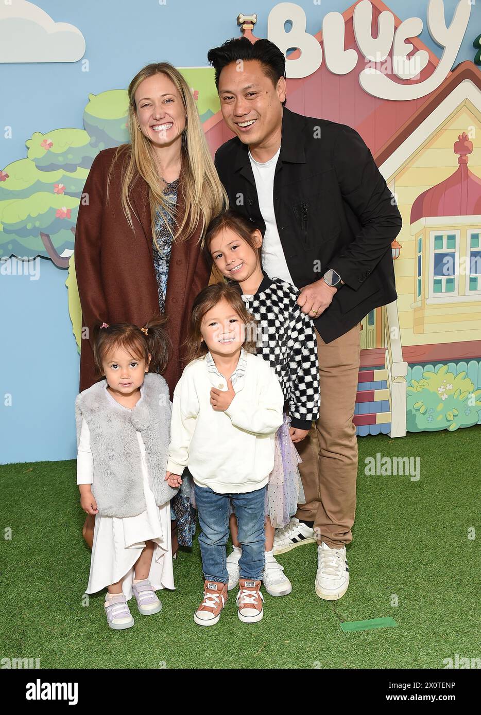 Burbank, USA. 13th Apr, 2024. Jon M. Chu, Kristin Hodge, Willow Chu and ...