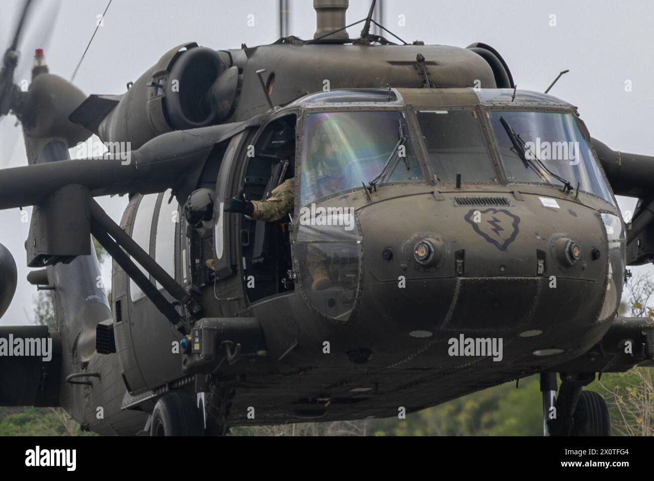 U.S. Army aircrews with the 25th Combat Aviation Brigade, 25th Infantry ...