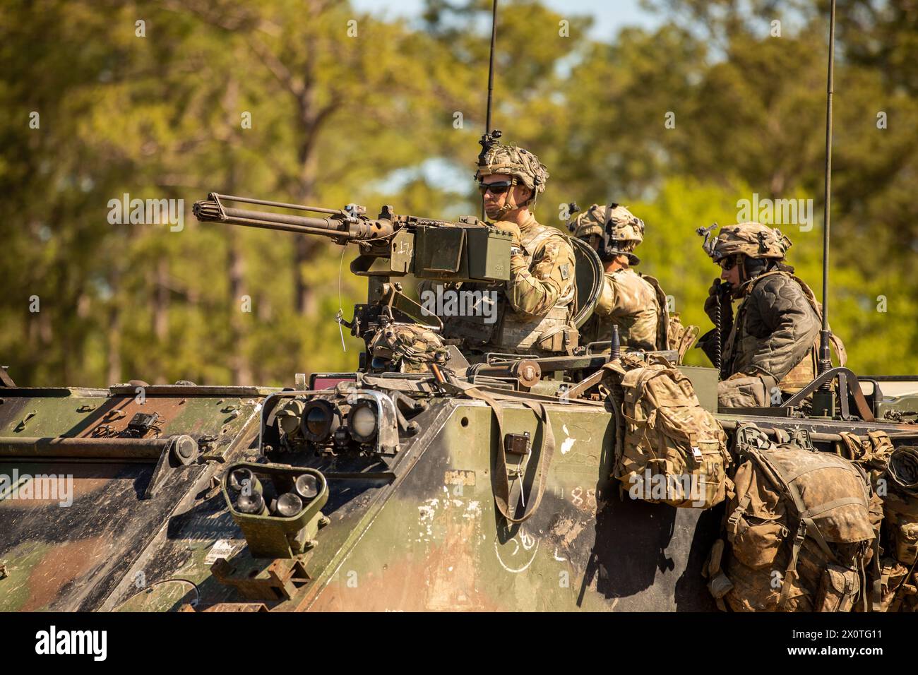 U.S. Army engineers assigned to 1st Armored Brigade Combat Team, pull ...