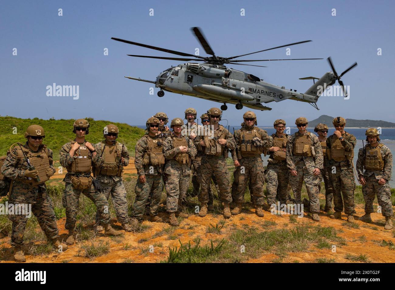 U.S. Marines with 5th Air Naval Gunfire Liason Company and 31st Marine ...