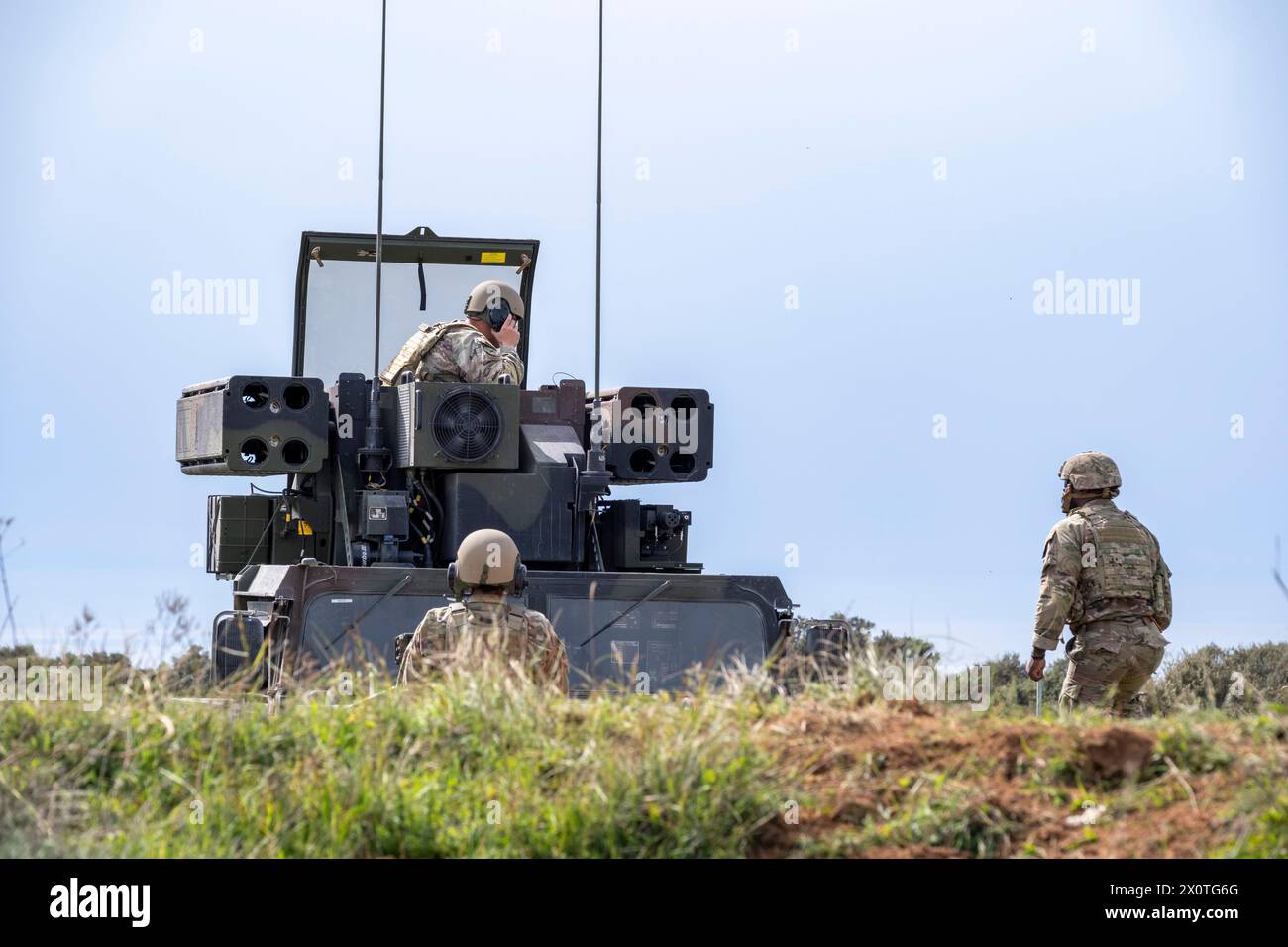 Soldiers of Charlie Battery, 1st Battalion, 57th Air Defense Artillery ...