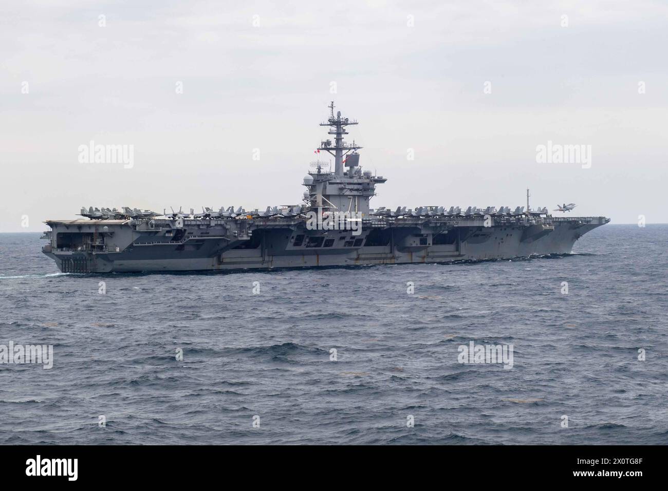 AT SEA (April 11, 2024) The Nimitz-class aircraft carrier USS Theodore ...