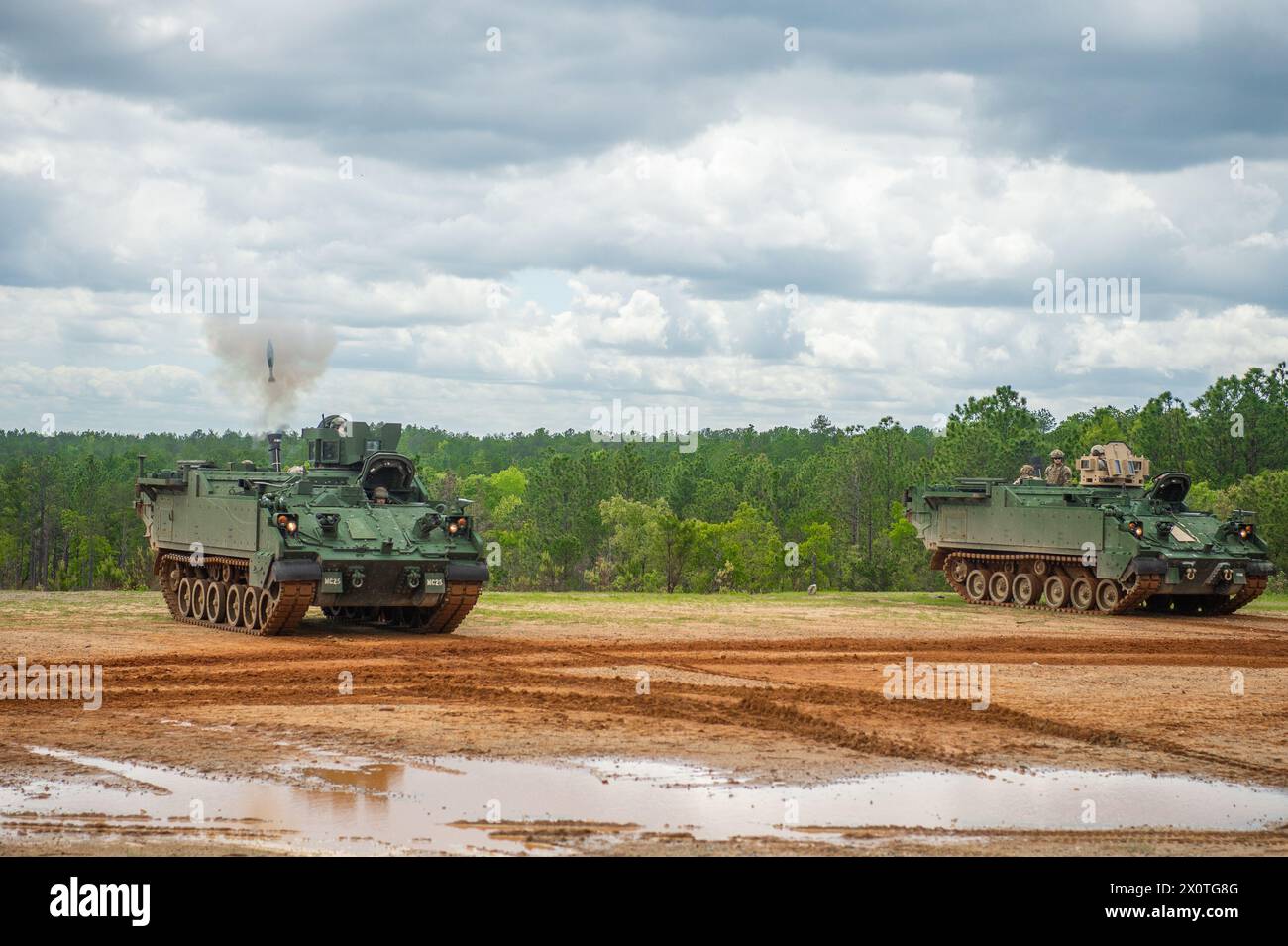 U.S. Army Soldiers from the 198th Infantry Brigade conduct the Mortars ...