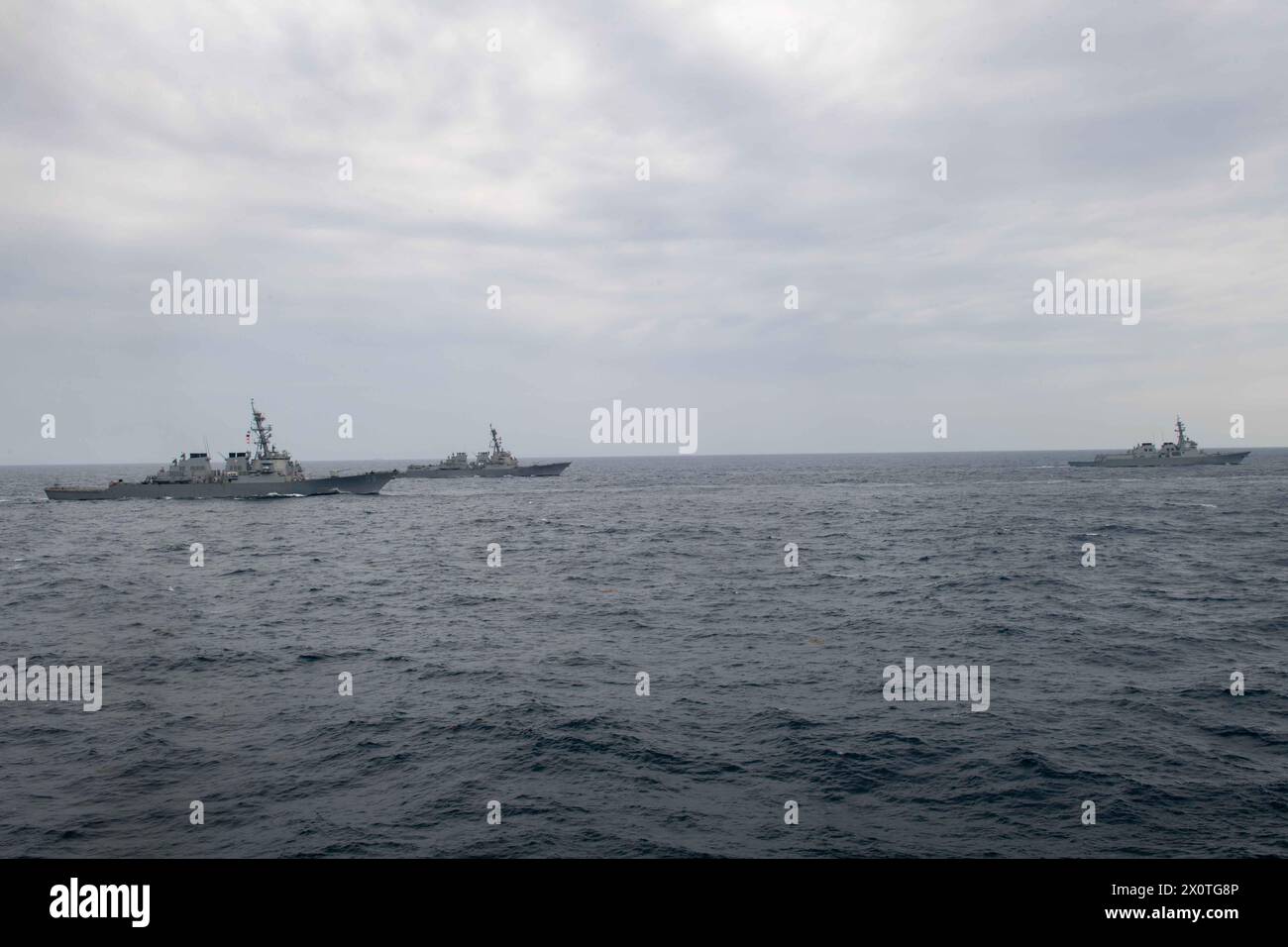 AT SEA (April 11, 2024) The Arleigh Burke-class guided-missile ...