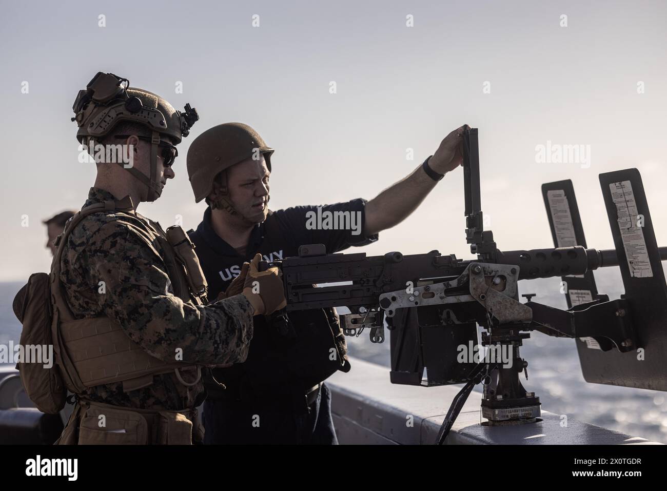A U.S. Marine with Battalion Landing Team 1/8, 24th Marine ...