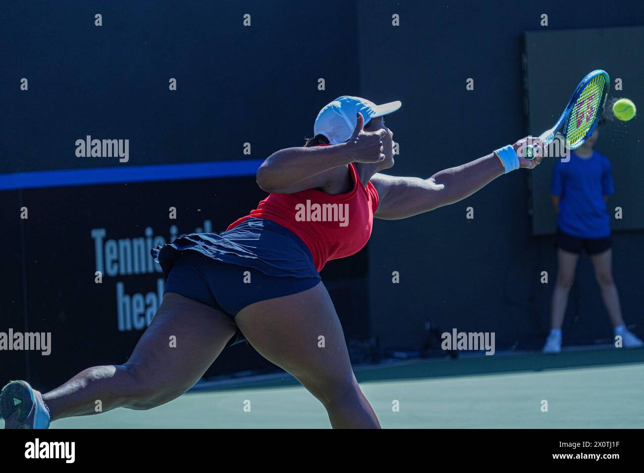Orlando, Florida, April 13, 2024, USA player Taylor Townsend returns ...