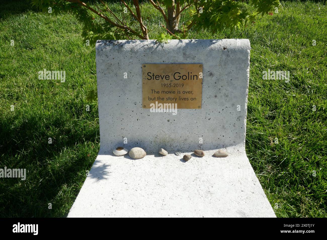 Hollywood, California, USA 9th April 2024 Producer Steve Golin Grave ...