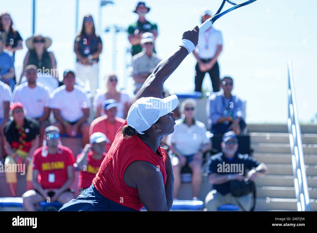 Orlando, Florida, April 13, 2024, USA player Taylor Townsend returns ...