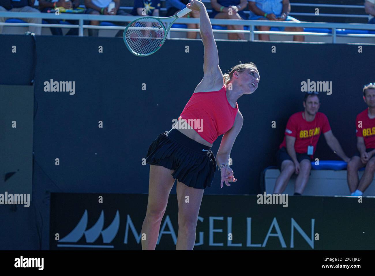 Orlando, Florida, April 13, 2024, Belgium player Kimberley Zimmermann ...