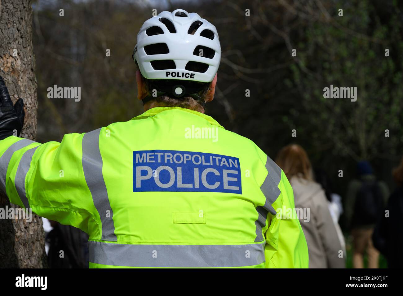 London, UK - March 24, 2024; London Metropolitan Police bike office ...