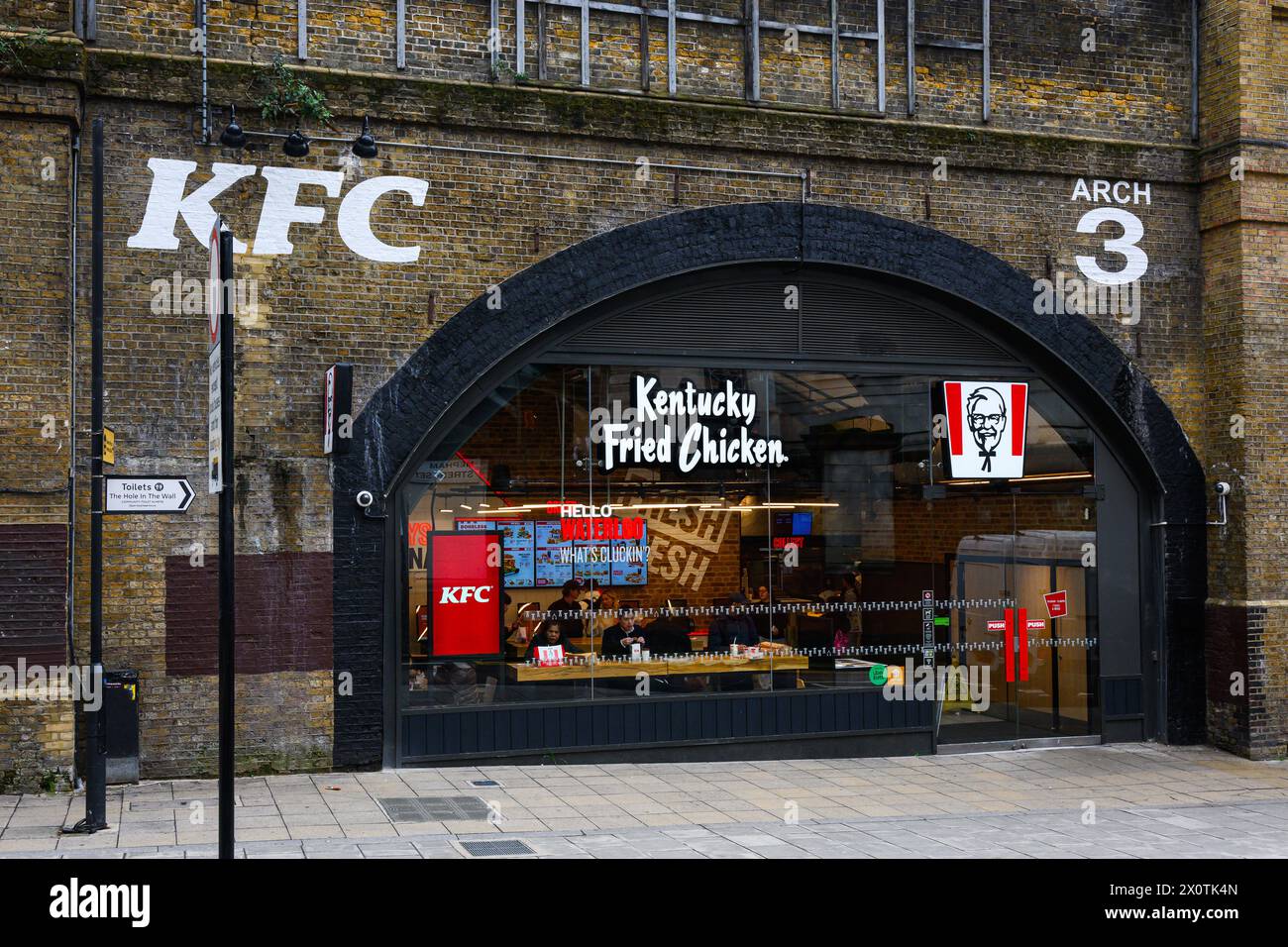London, UK - March 22, 2024; Kentucky Fried Chicken restaurant in ...