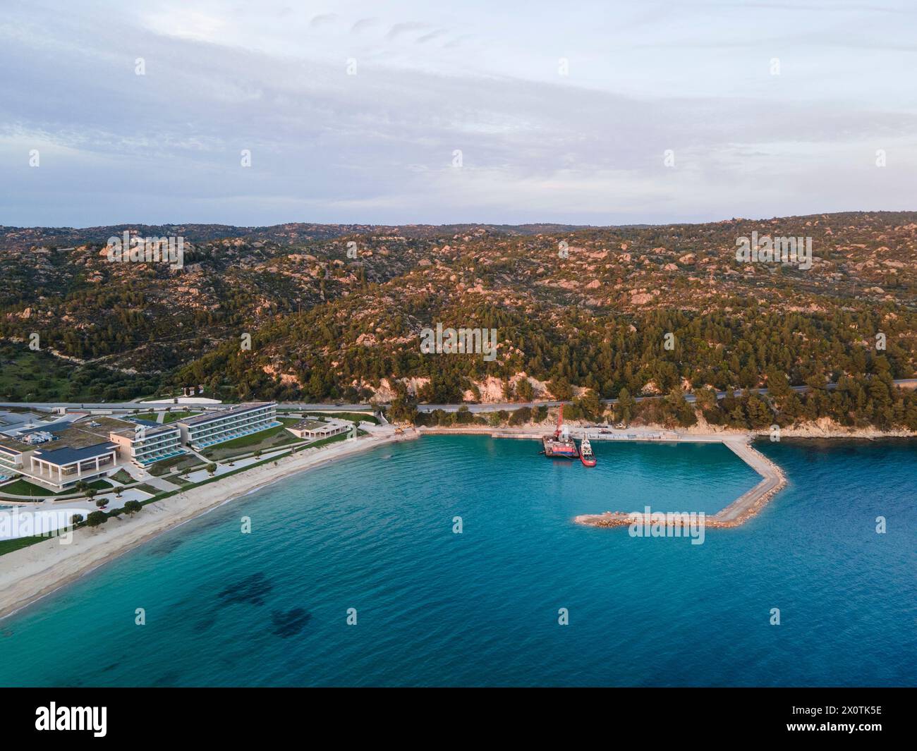 Amazing view of Sithonia coastline near Agios Ioannis Beach, Chalkidiki ...