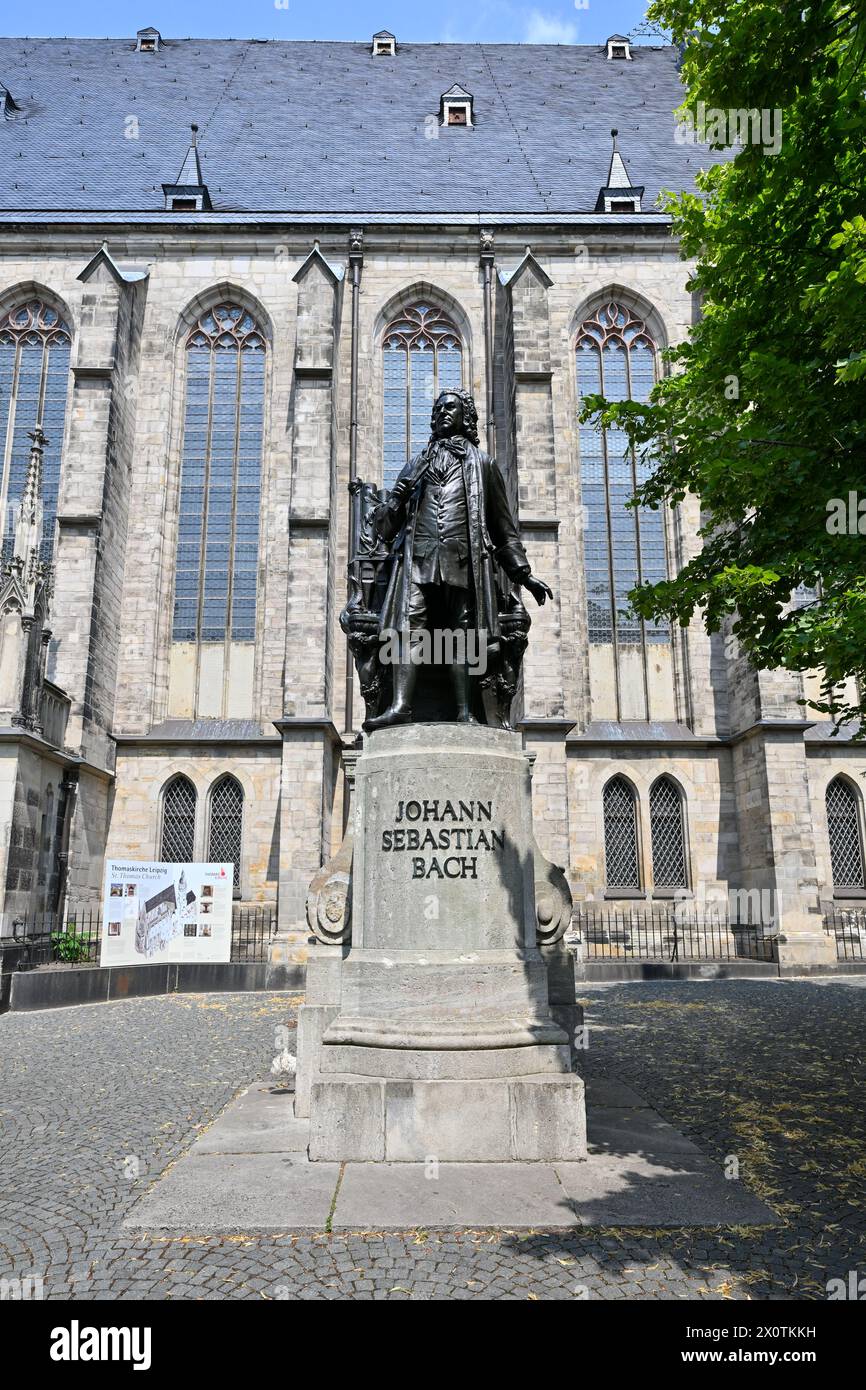 Monument to the Thomaskantor and composer Johann Sebastian Bach in ...