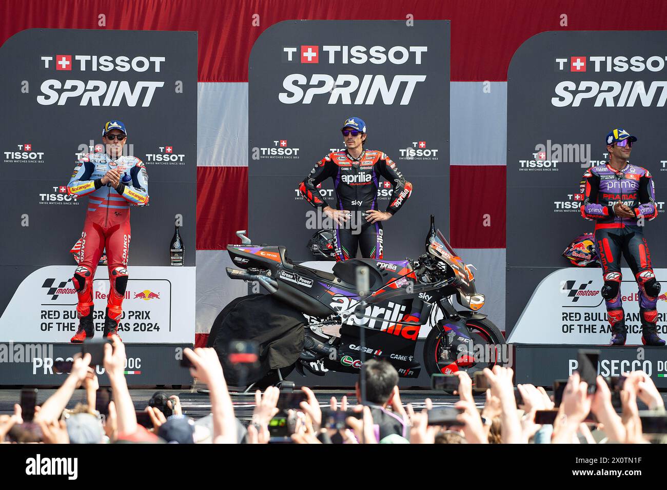 The Americas. 13th Apr, 2024. Marc Marquez (93) left takes 2nd place ...