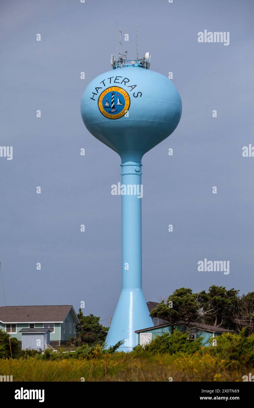 Outer Banks, North Carolina. Hatteras Village Water Tower Stock Photo ...