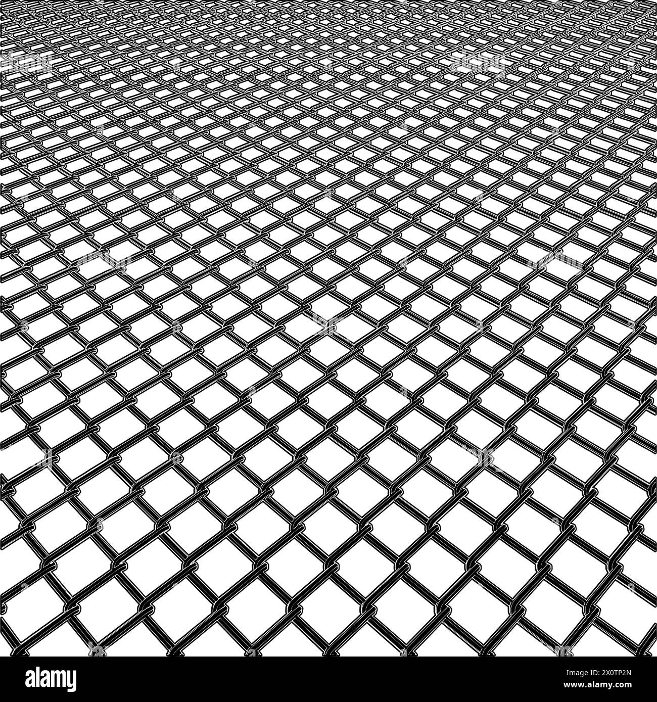 Wired Metal Fence Mesh Vector. Pattern Texture Of Steel Wire Grid ...