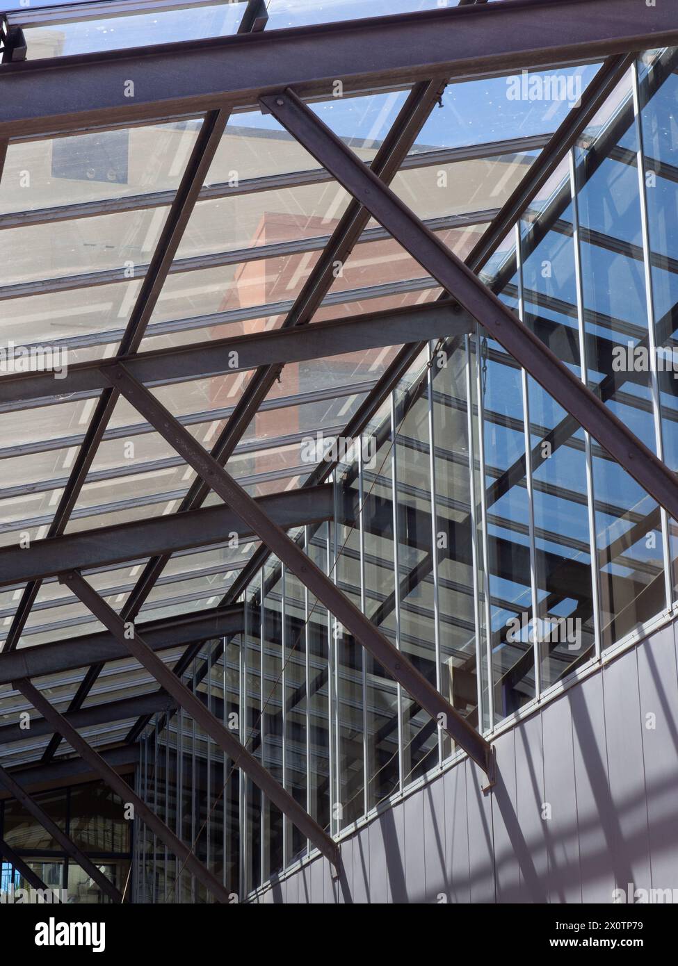 Glass Roof Windows Angles And Lines Stock Photo - Alamy